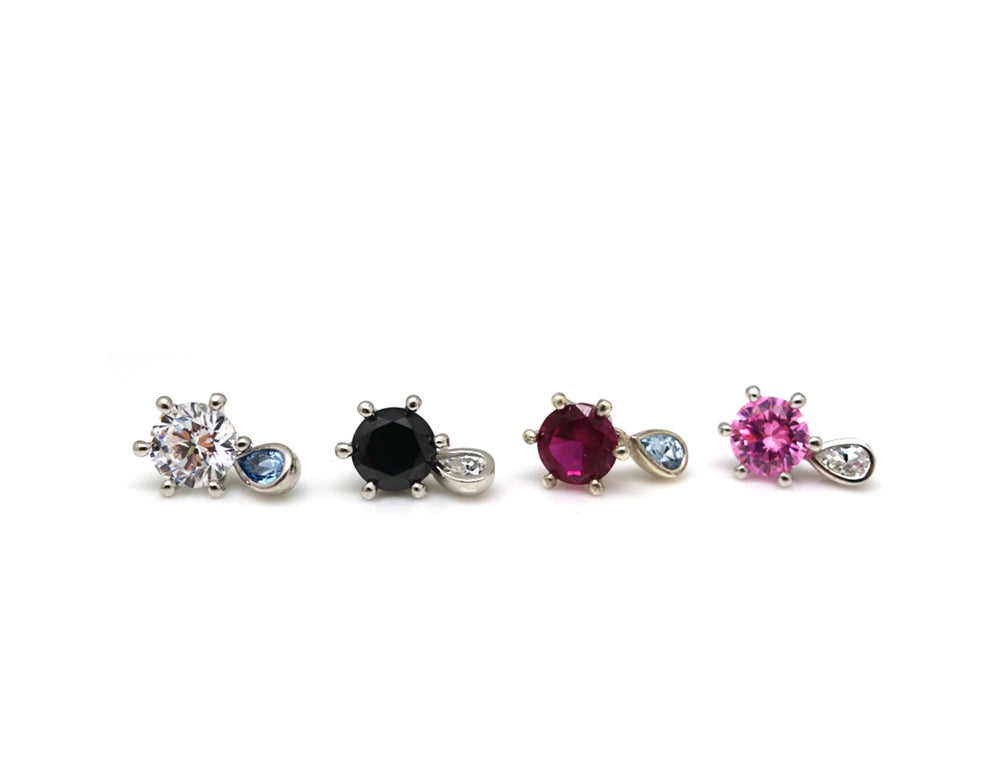 CROWN RAINDROP DANGLE EARRING – avec new york